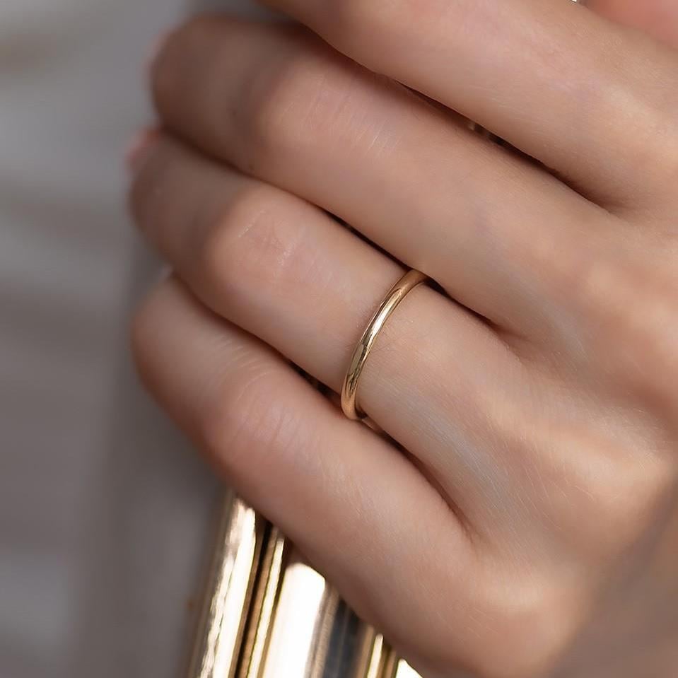 14 Ayar Altın 2 Mm Klasik Alyans | Bayar Gold Alyans