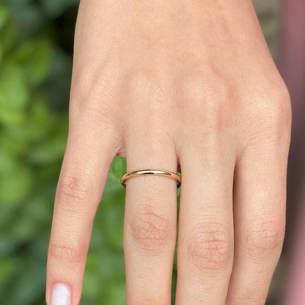 14 Ayar Altın 2 Mm Klasik Alyans | Bayar Gold Alyans