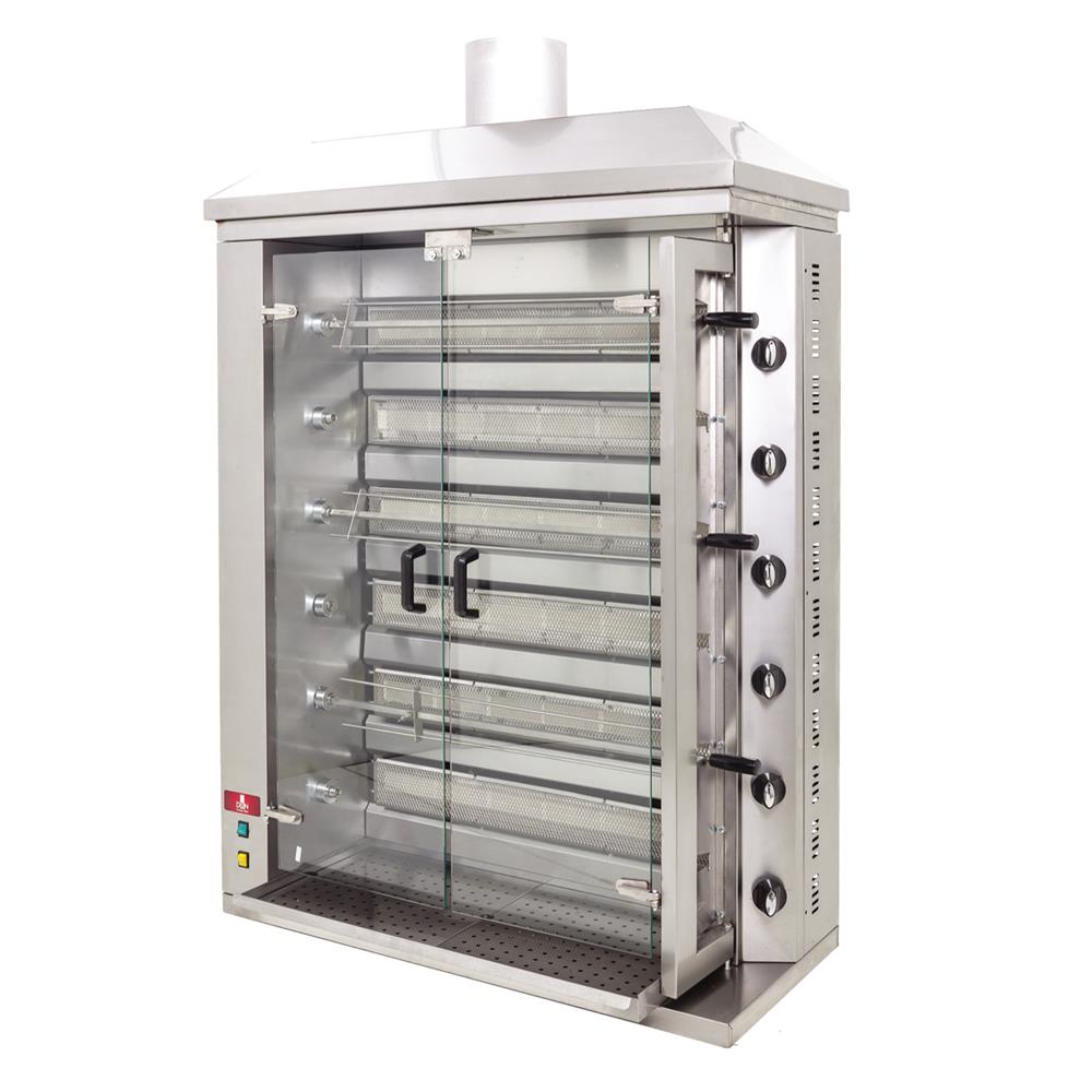 DRN 6’lı Piliç Çevirme Makinesi, Doğalgazlı/Lpg’li, 30 Piliç Kapasiteli ...