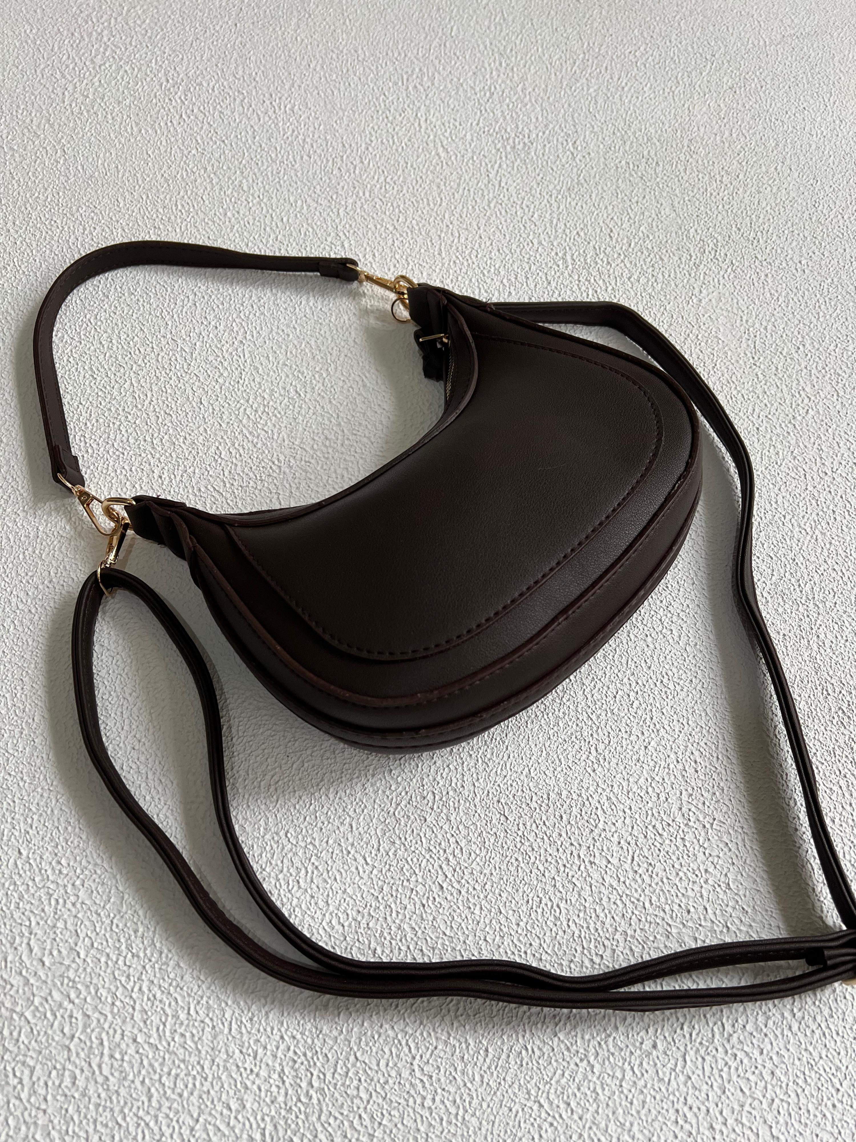 Alanya Model El Ve Kadın Omuz Çantası Acı Kahve