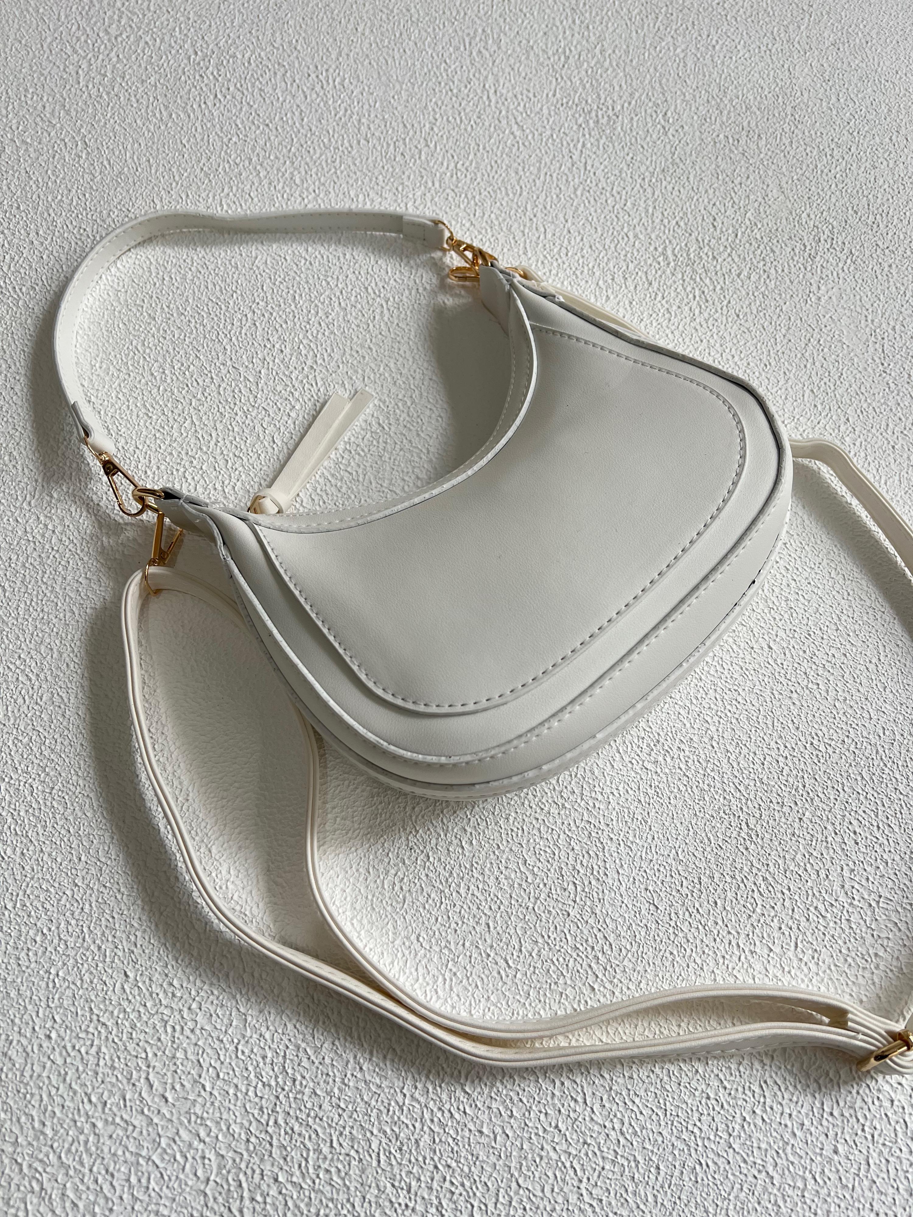 Alanya Model El Ve Kadın Omuz Çantası Beyaz