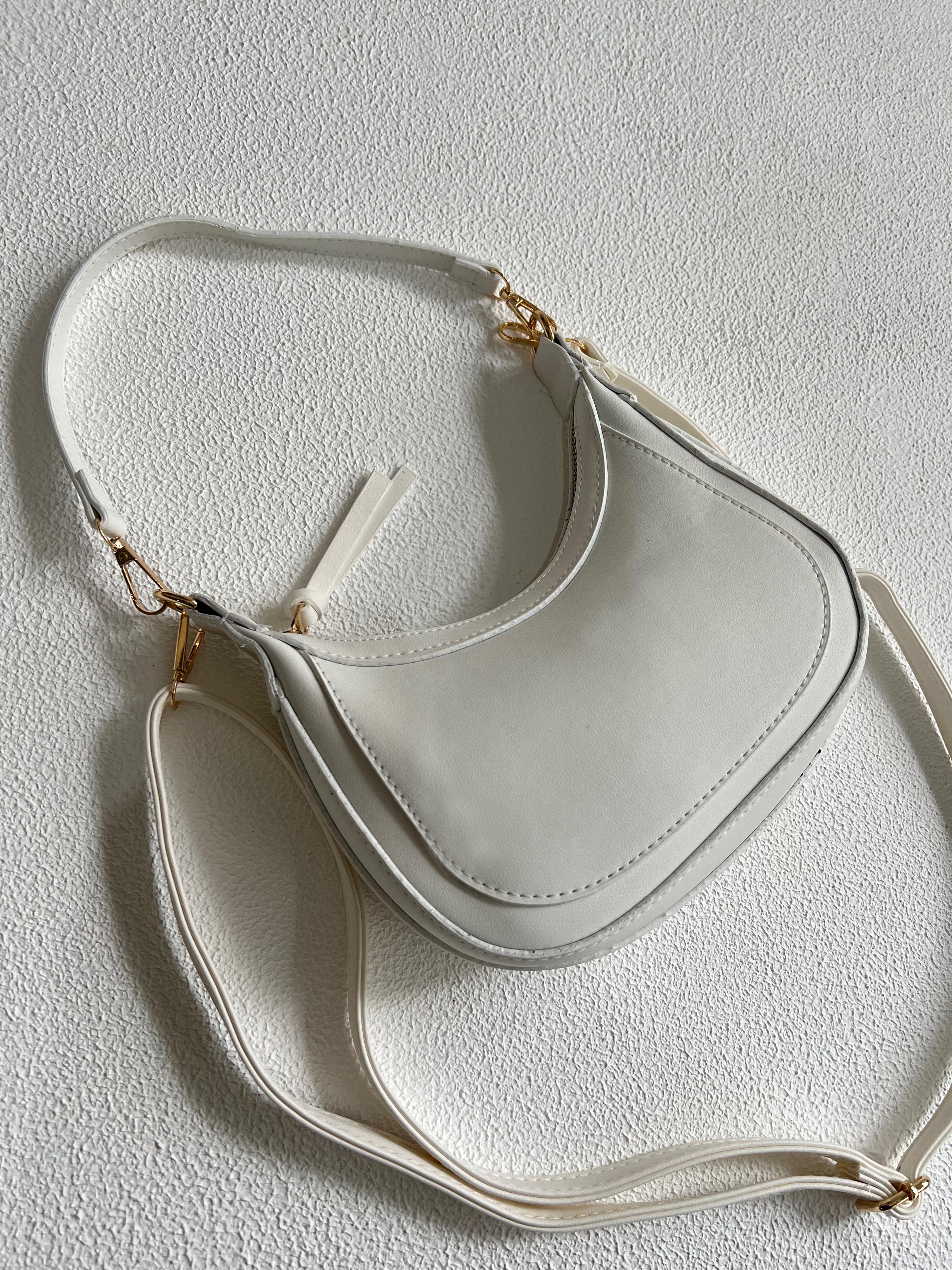 Alanya Model El Ve Kadın Omuz Çantası Beyaz