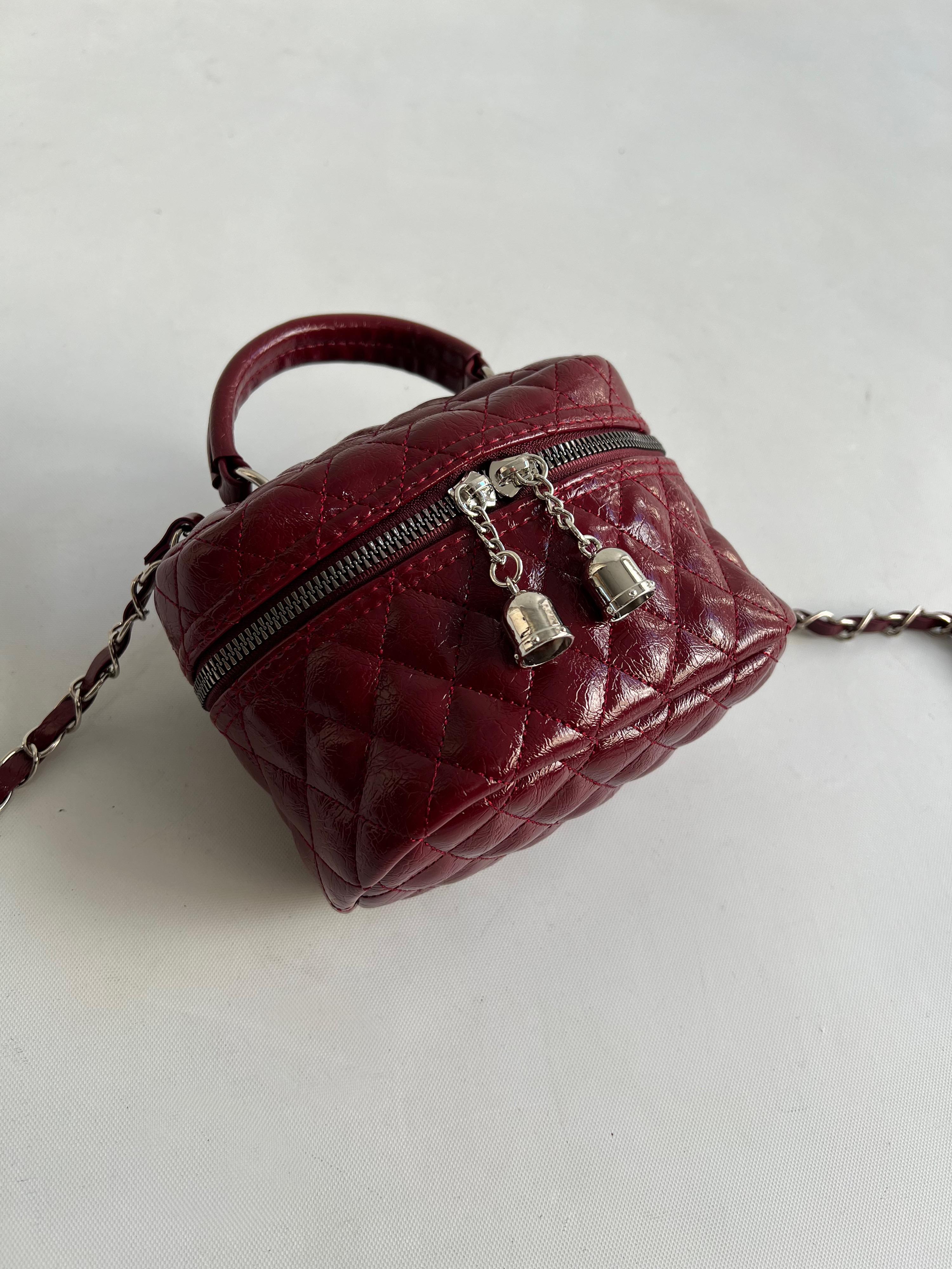 Parlak Zilly Model El Ve Kadın Omuz Çantası Bordo