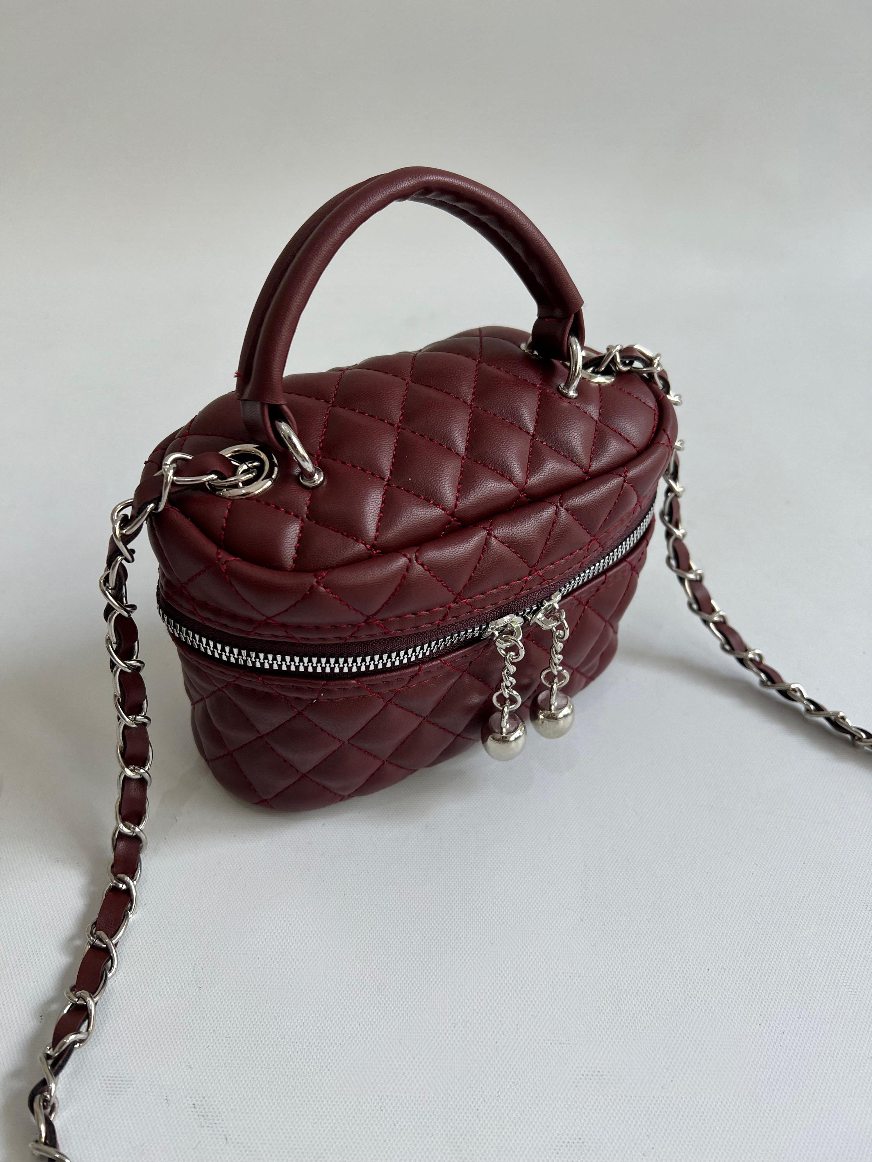 Zilly Model El Ve Kadın Omuz Çantası Bordo