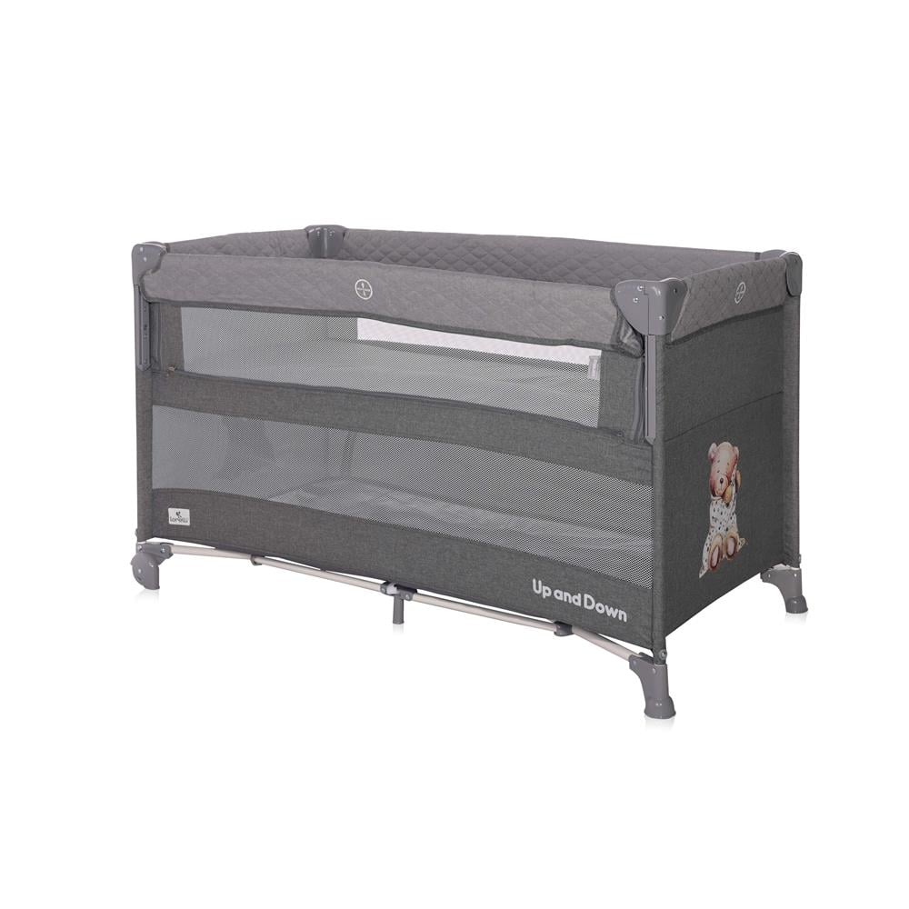 Lorelli Up And Down Anne Yanı Park Yatak - Cool Grey Bear | lorellishop.com