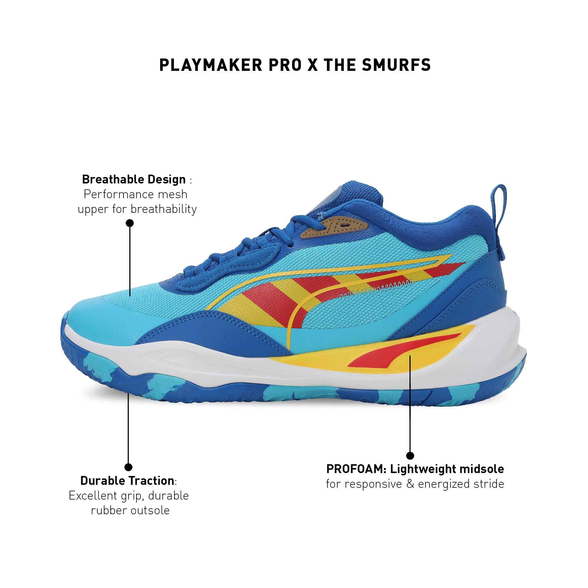 Puma Playmaker Pro x The Smurfs Mavi Erkek Basketbol Ayakkabısı
