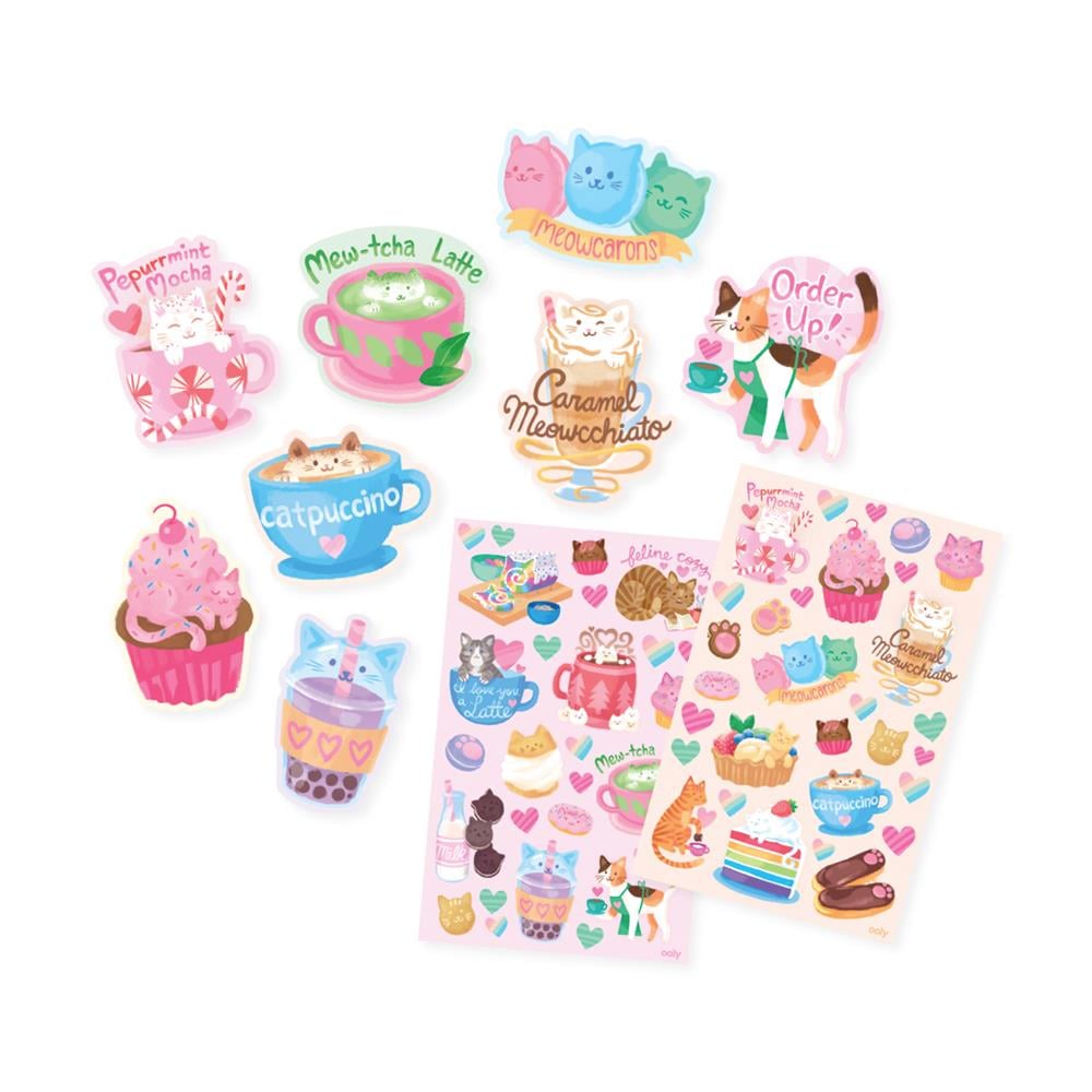 Ooly Kokulu Sticker Seti - Cat Cafe - Unmei Projects