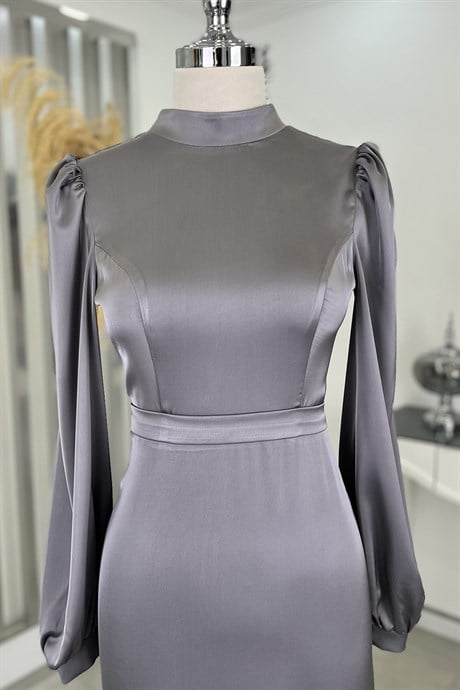 Rana Zen Pera Abiye Gri - Tesettür Home