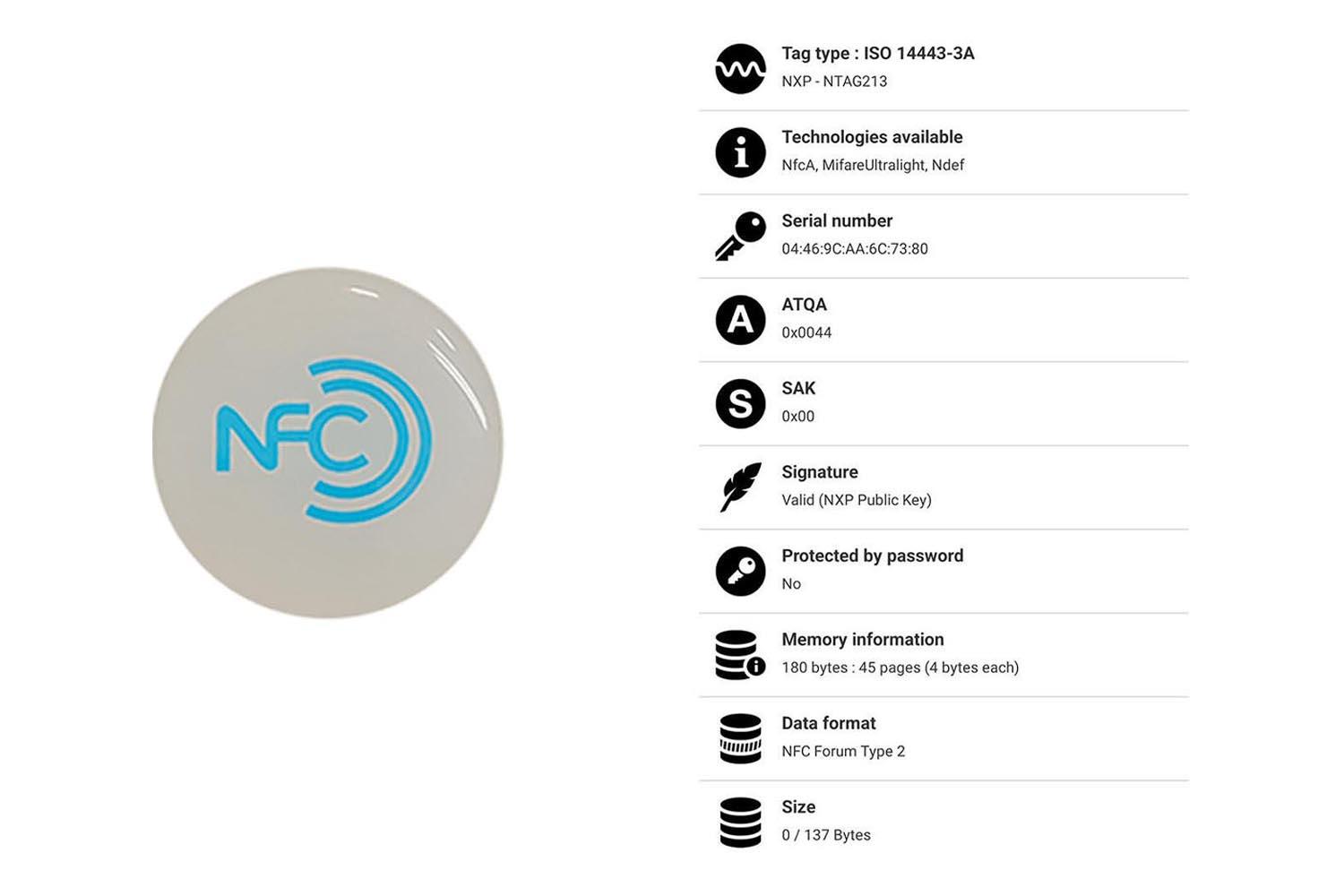 NFC TAG NTAG213 epoxy NFC TAG NTAG213 epoxy
