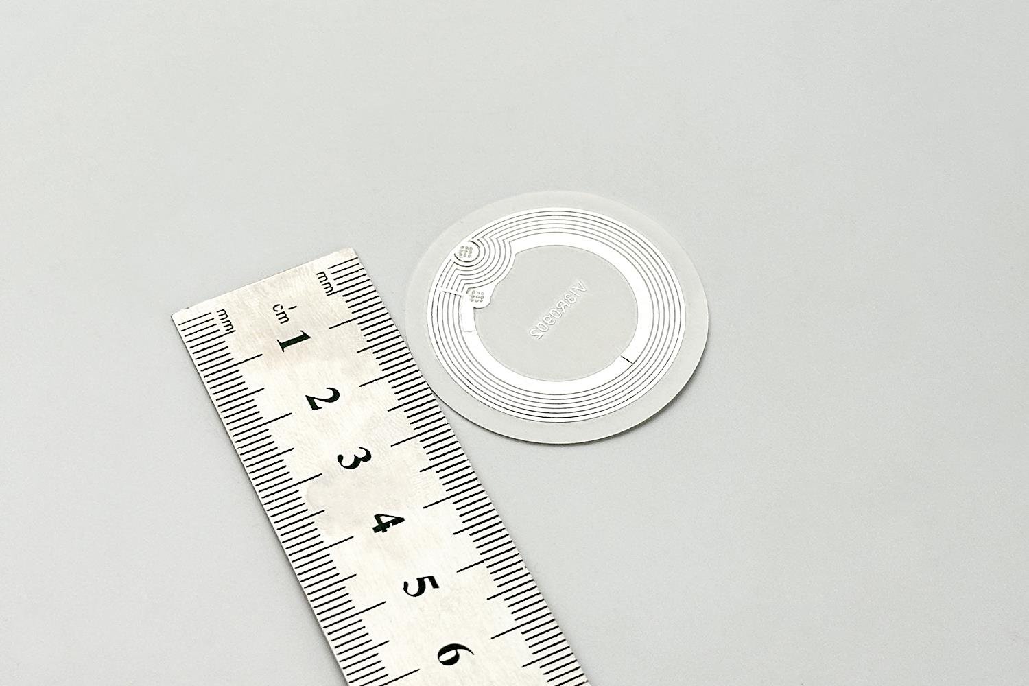 Yuvarlak HF RFID Label ICODE SLIX Dia 40 Mm