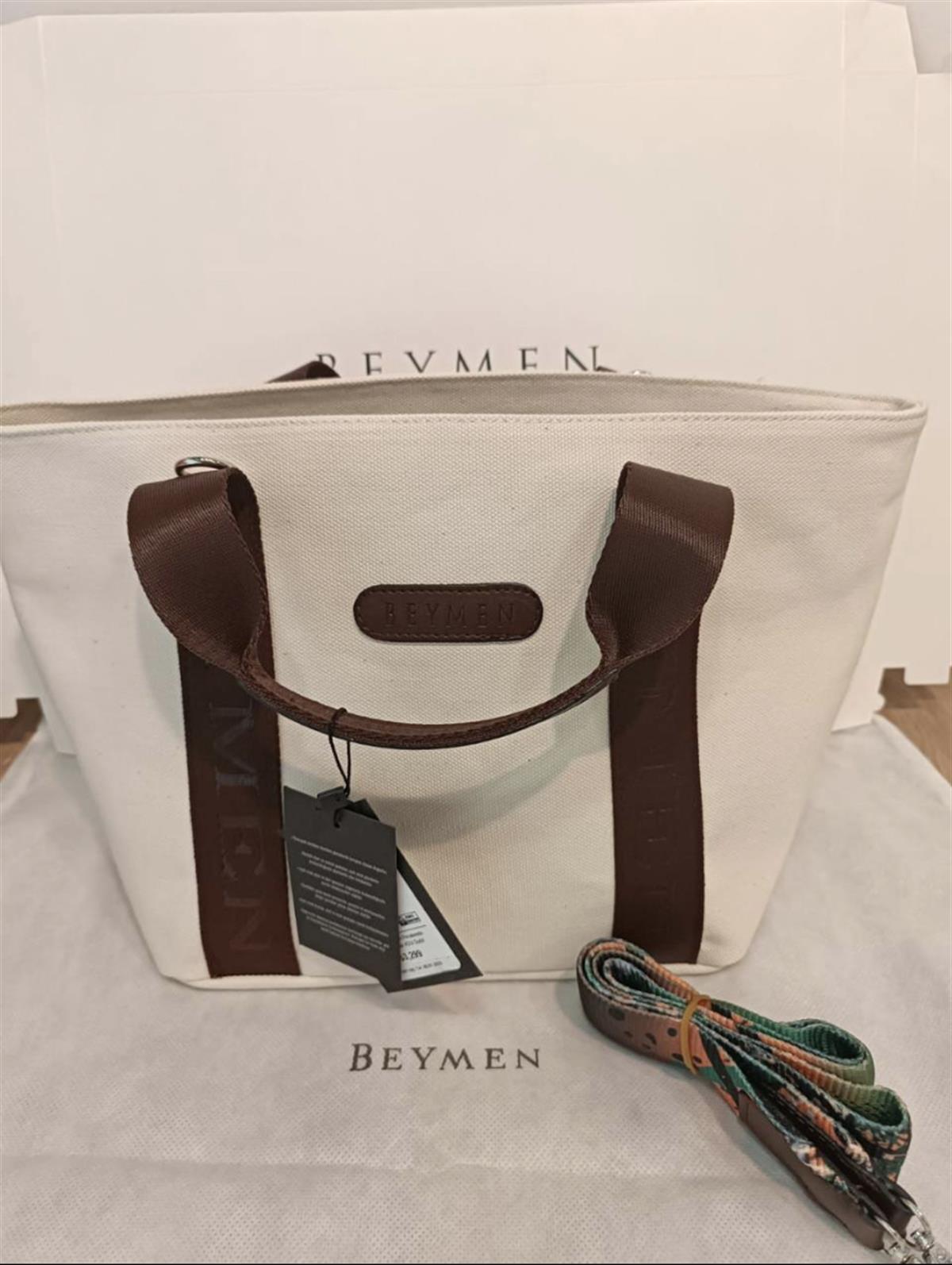 Beymen Kanvas Kahverengi Askılı Çanta