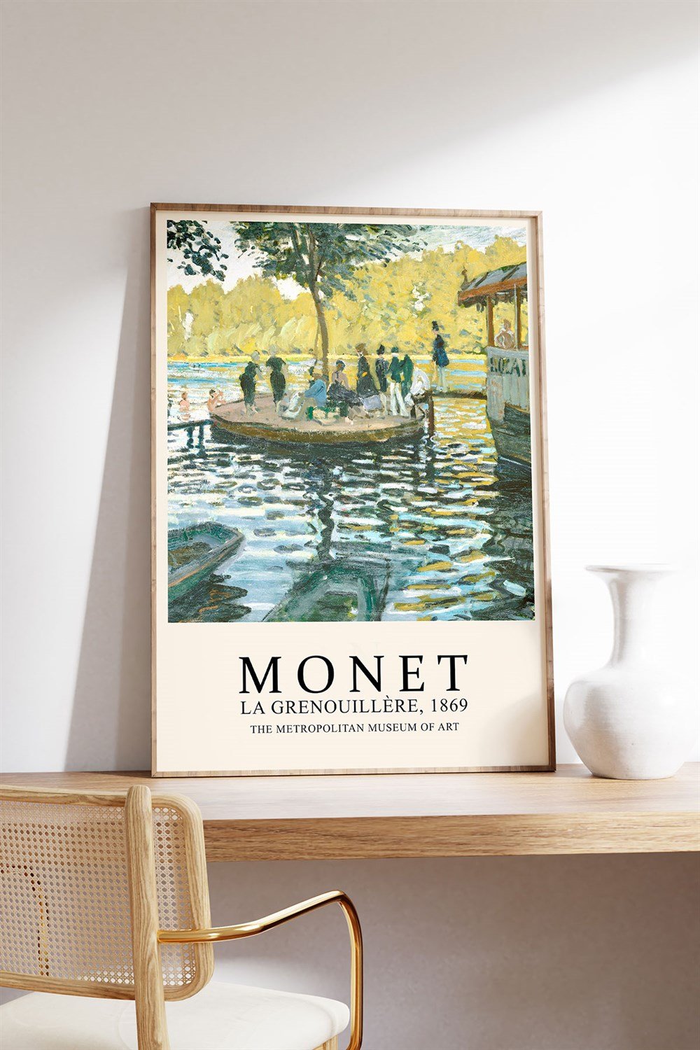 Monet Matisse Van Gogh 3'lü Tablo, Poster Seti - Çerçevesiz
