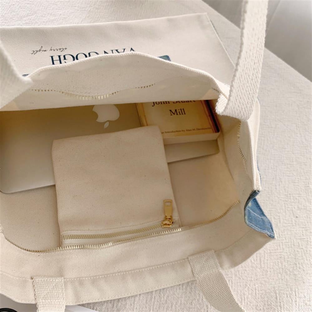 The Starry Night Yıldızlı Gece Van gogh Tote Bag Kanvas Çanta Sadece ...