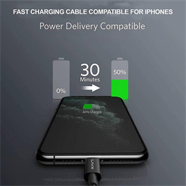 LivX 18W Type C to Lightning Hızlı ve Data Şarj Kablosu 1.8 Metre ...