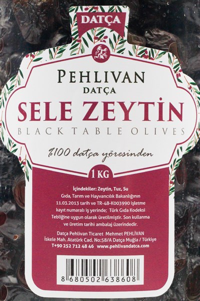 Kuru Sele Zeytin 1 Kg - Pehlivan Datça