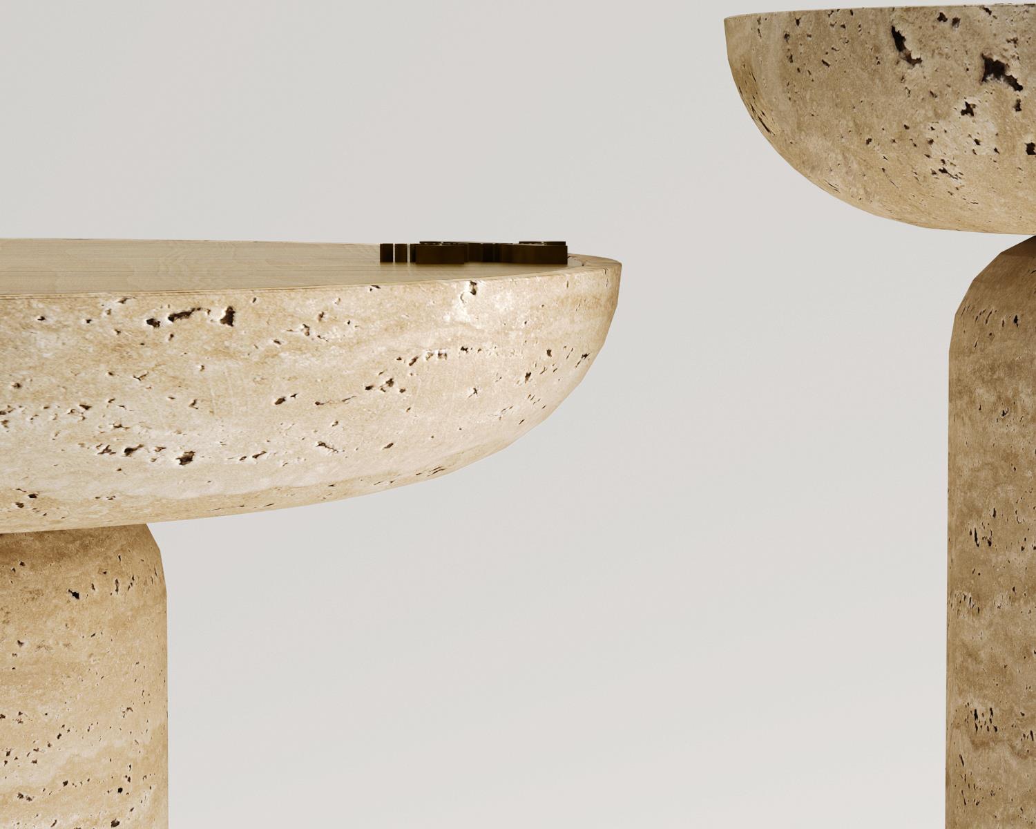 Aidios-Traverten Sehpa ile Doğal Şıklık ve Estetik Bir Arada | Fennes Home