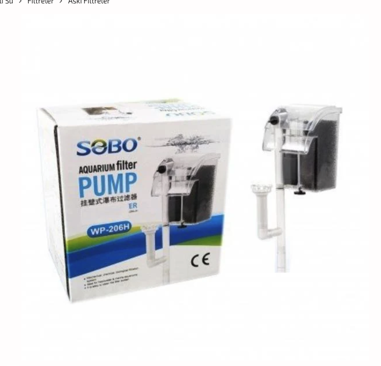 SOBO WP-206H MİNİ ASKI FİLTRE 250L/H
