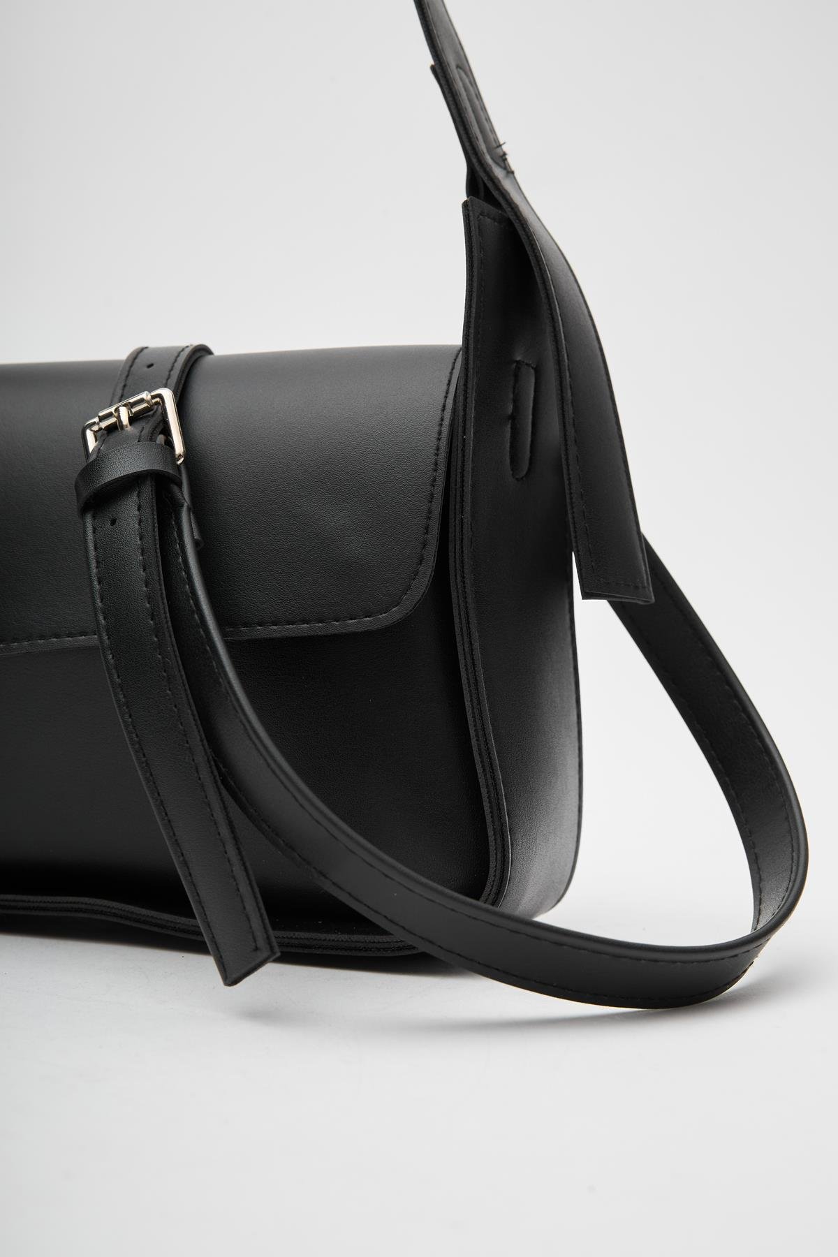 Pia Siyah Çapraz Çanta - Shule Bags