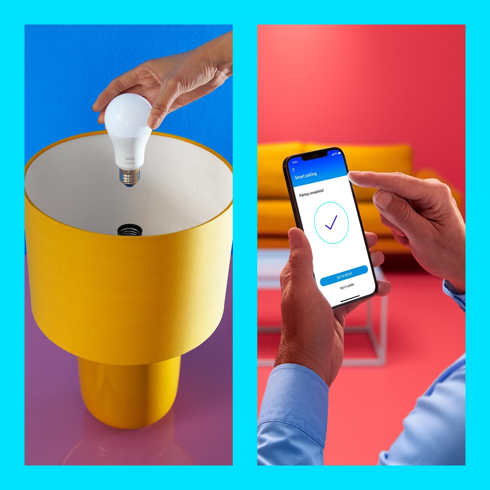 Wiz 60W Renkli Ambiyans E27 Akıllı Ampul (A60)