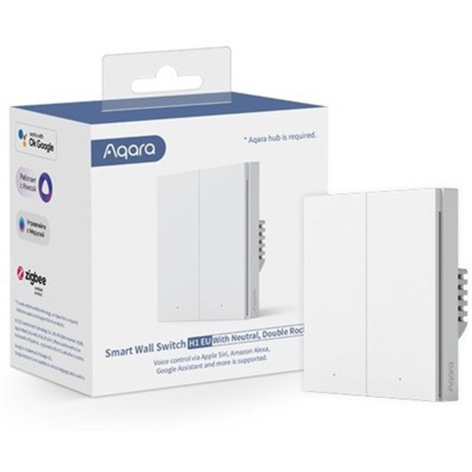 AQARA WS-EUK04 Akıllı Duvar Anahtarı H1(Nötr, Çift)