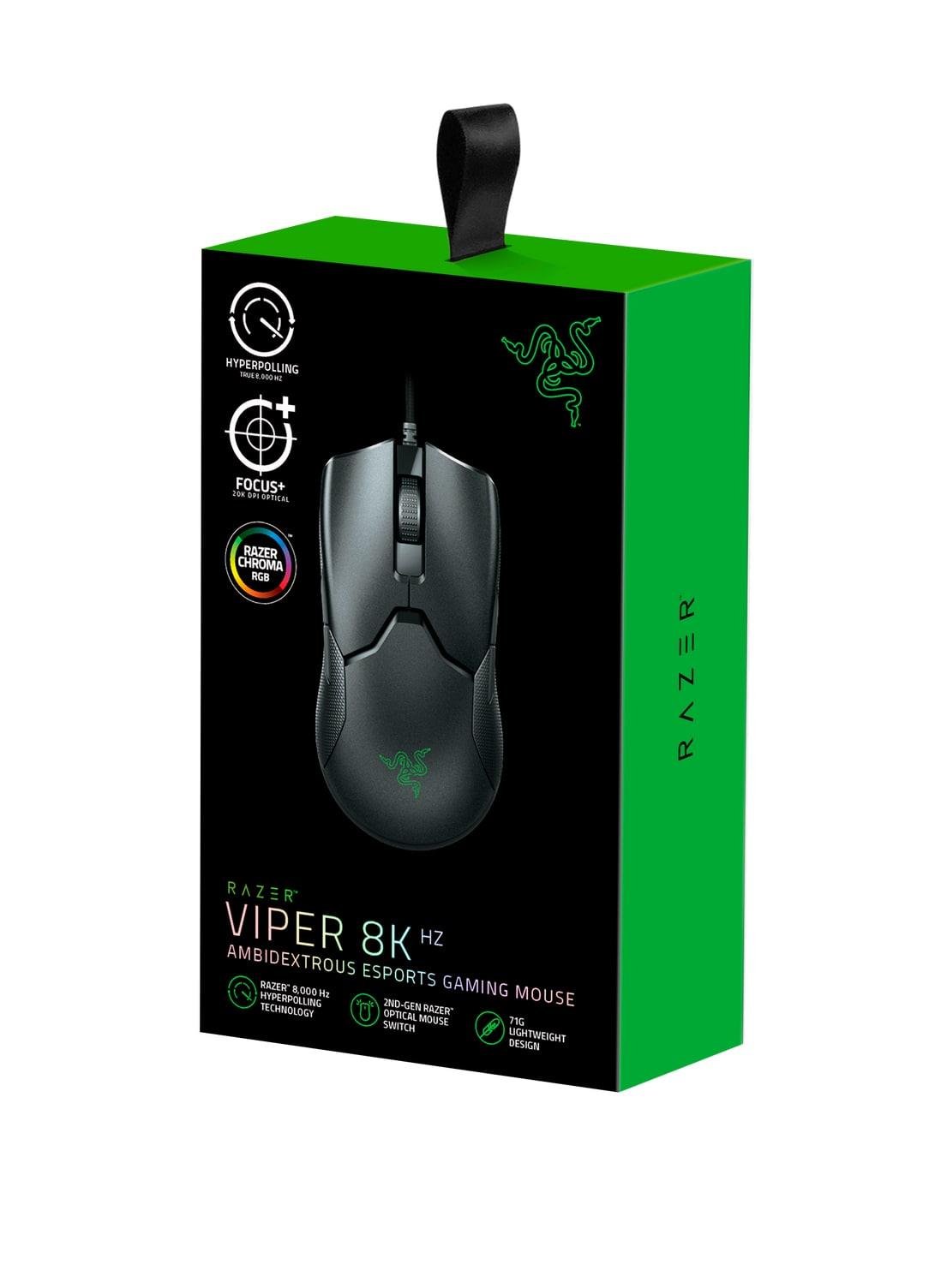 Razer Viper 8K Hz - Ambidextrous E-Sport Gaming Mouse - RZ01-03580100-R3M1