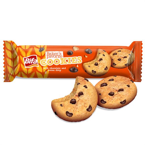 Bifa Baker's Favorite Sütlü Çikolata ve Kakaolu Damlalı Pasta Bisküvi ...