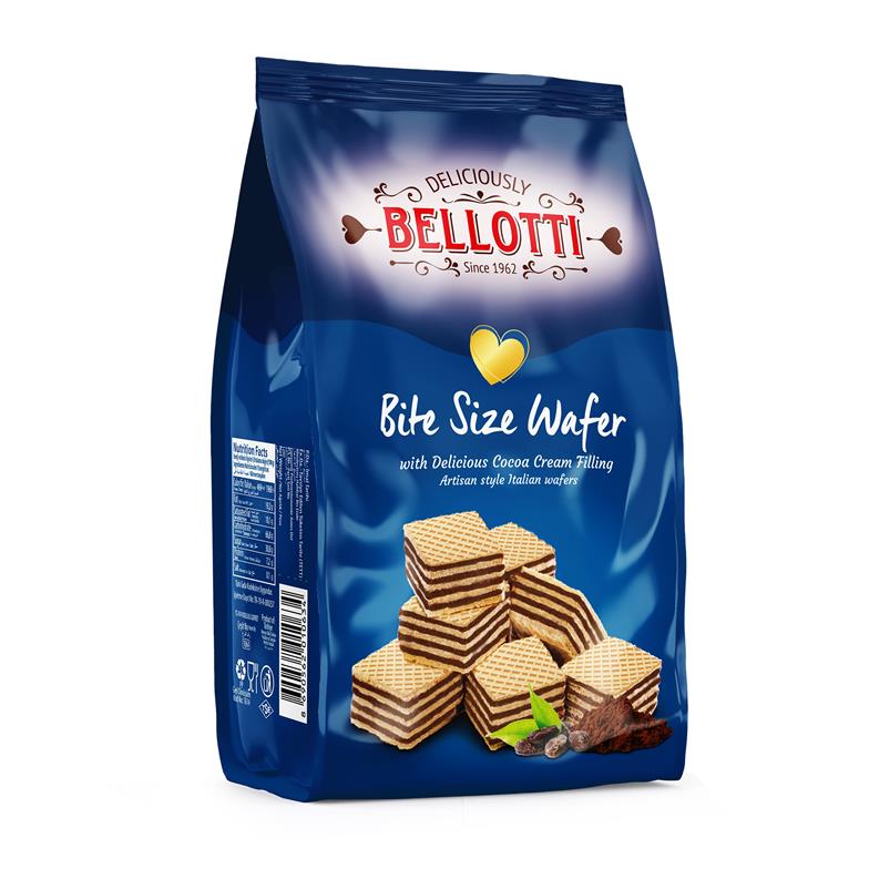 Bellotti Cube Wafer with Cocoa 200 g x 2 Pieces