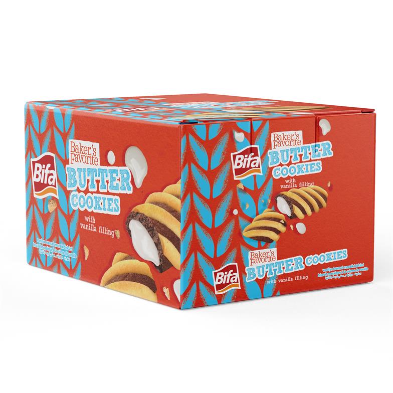 Bifa Baker's Favorite Butter Biscuit with Vanilla Cream 20 gr x 24 pieces