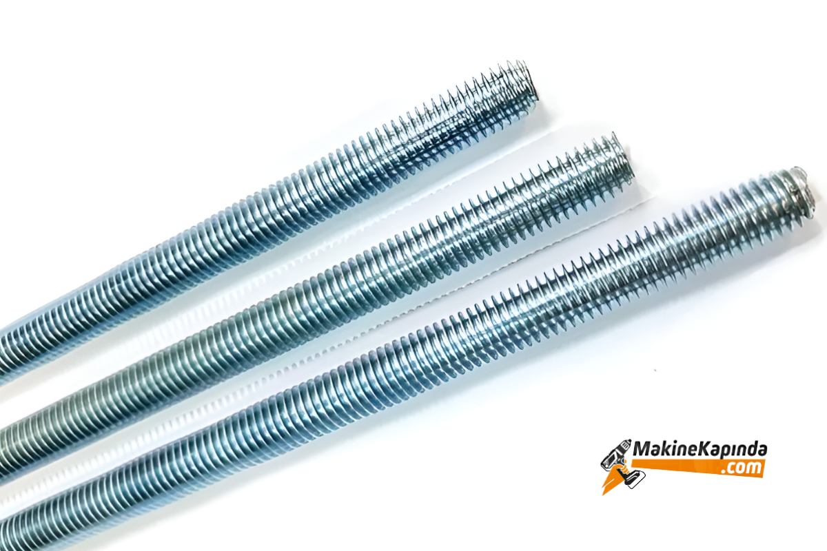 Metrik Gijon Galvaniz Kaplı Saplama Tij (10mmx1 metre)