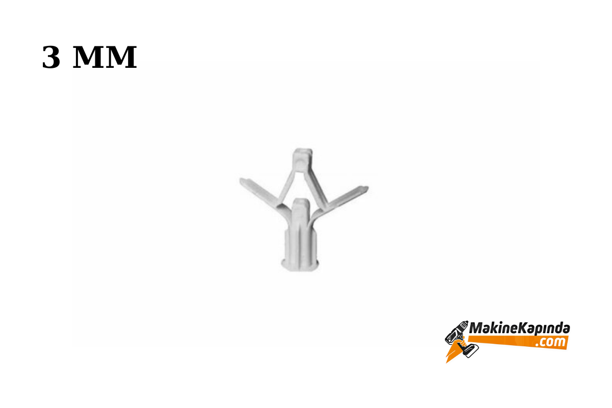 Made Kanatlı Alçıpan Dübeli 3 Mm