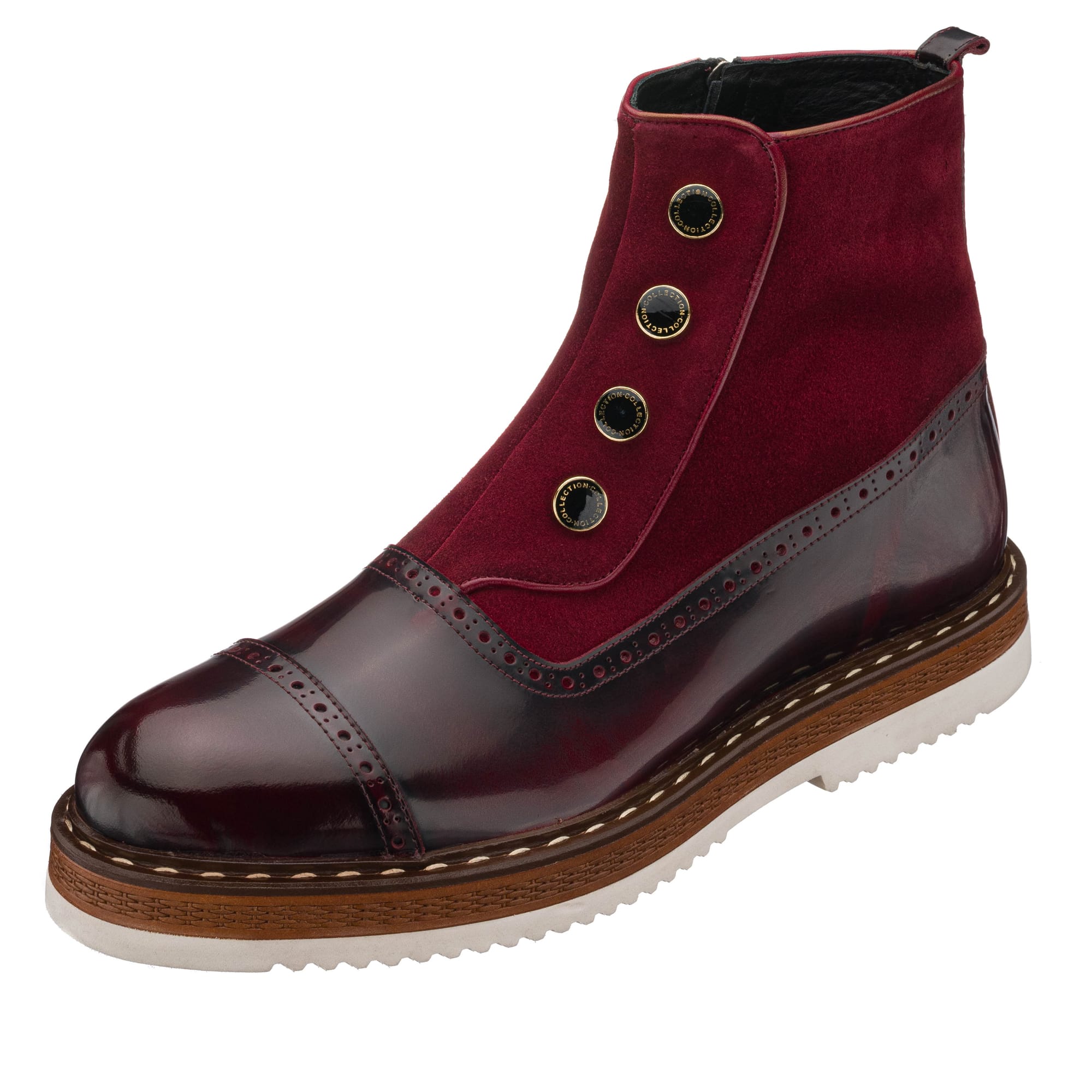Men's Burgundy Balmoral Boots
