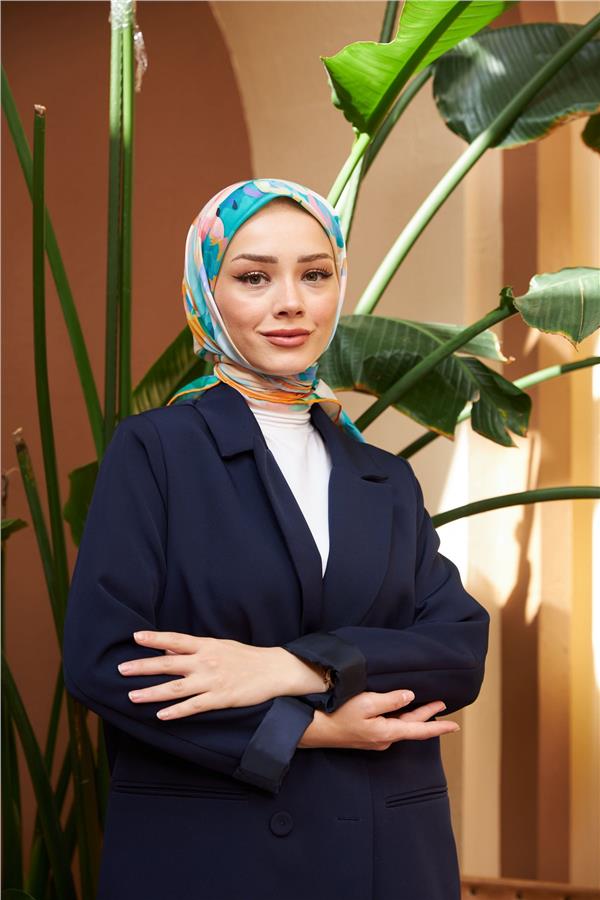 Soft Eşarp - Nature Line Rose Soft Eşarp Turkuaz Yeşil 1156-04 Sepete ...