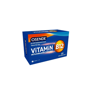 Osende Vitamin B12 60 Adet Ağızda Dağılan Tablet - Vitamin-Mineral ...
