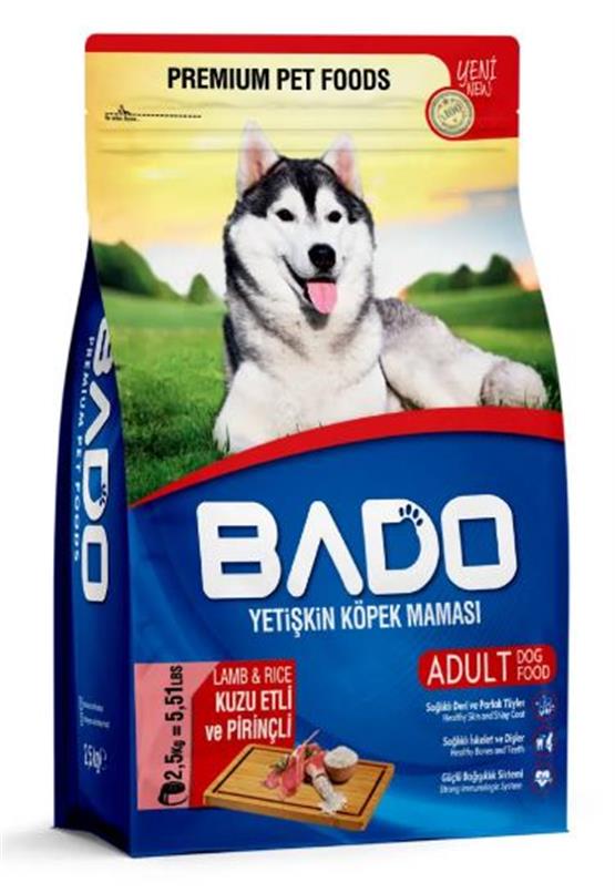 BADO 2.5 KG KOPEK MAMASI KUZU ETLI PIRINCLI