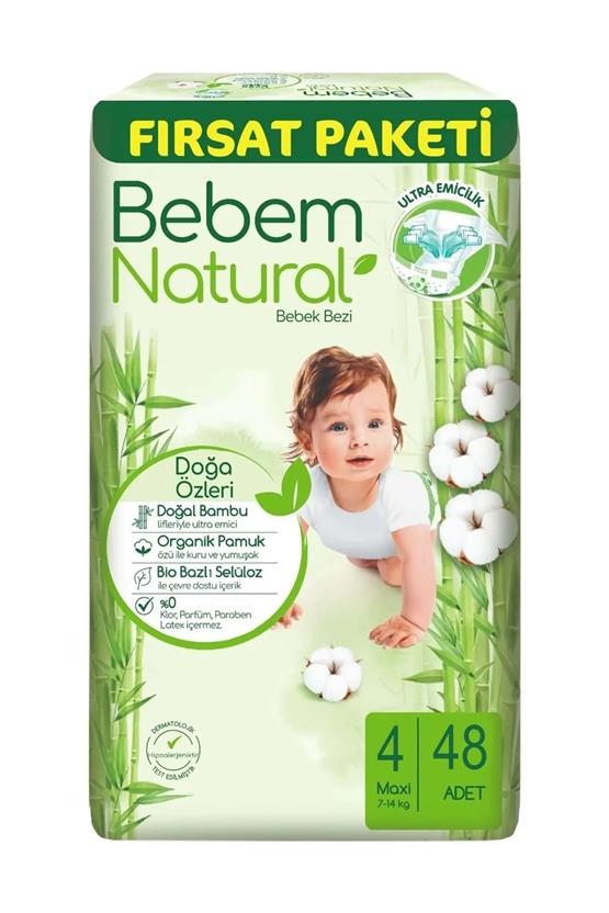 Bebem Natural 4 Beden Maxi 48'li Fırsat Paketi