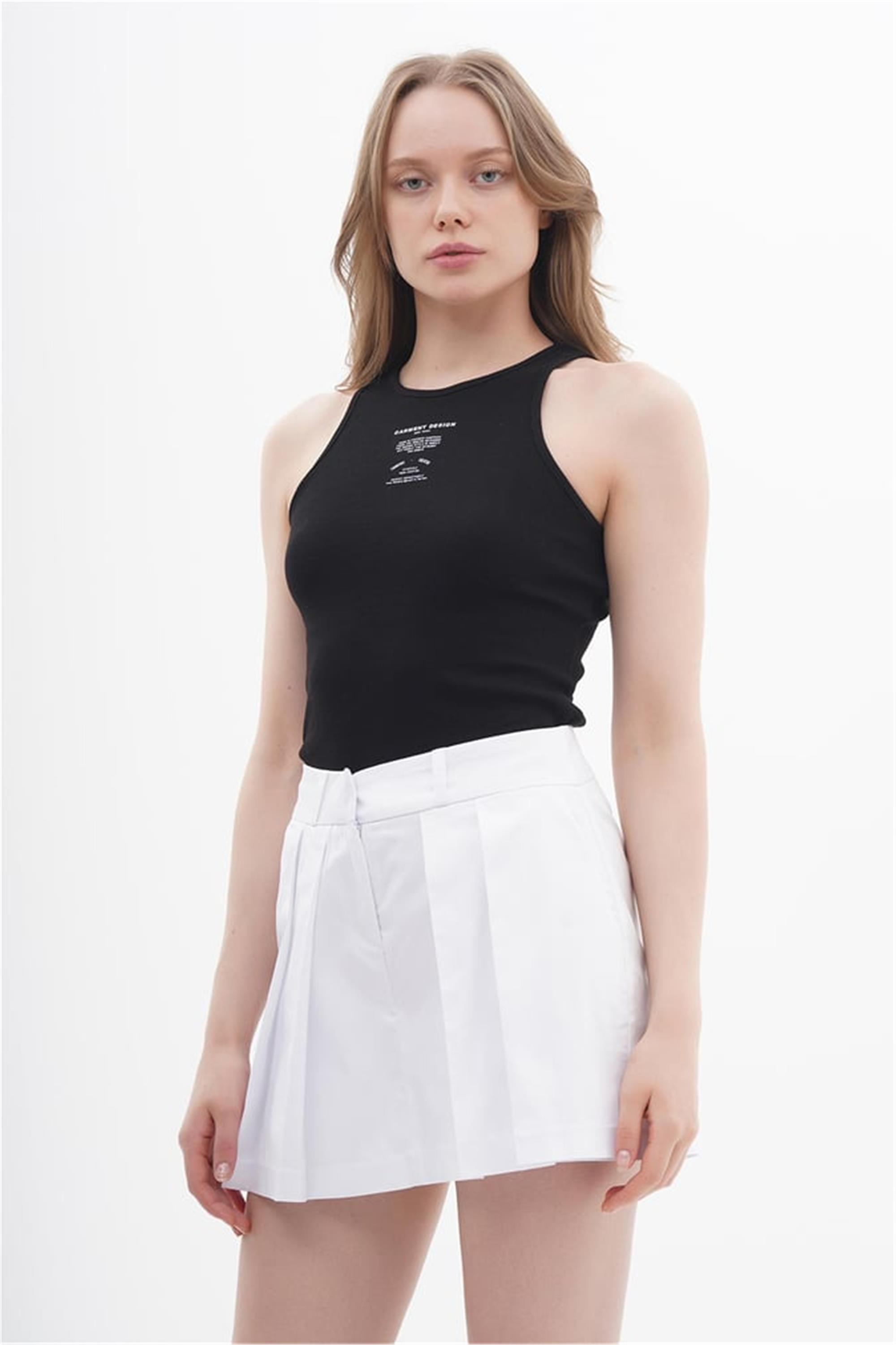 Lefon 060163 Sıyah Kadın Crop Atlet 36-40