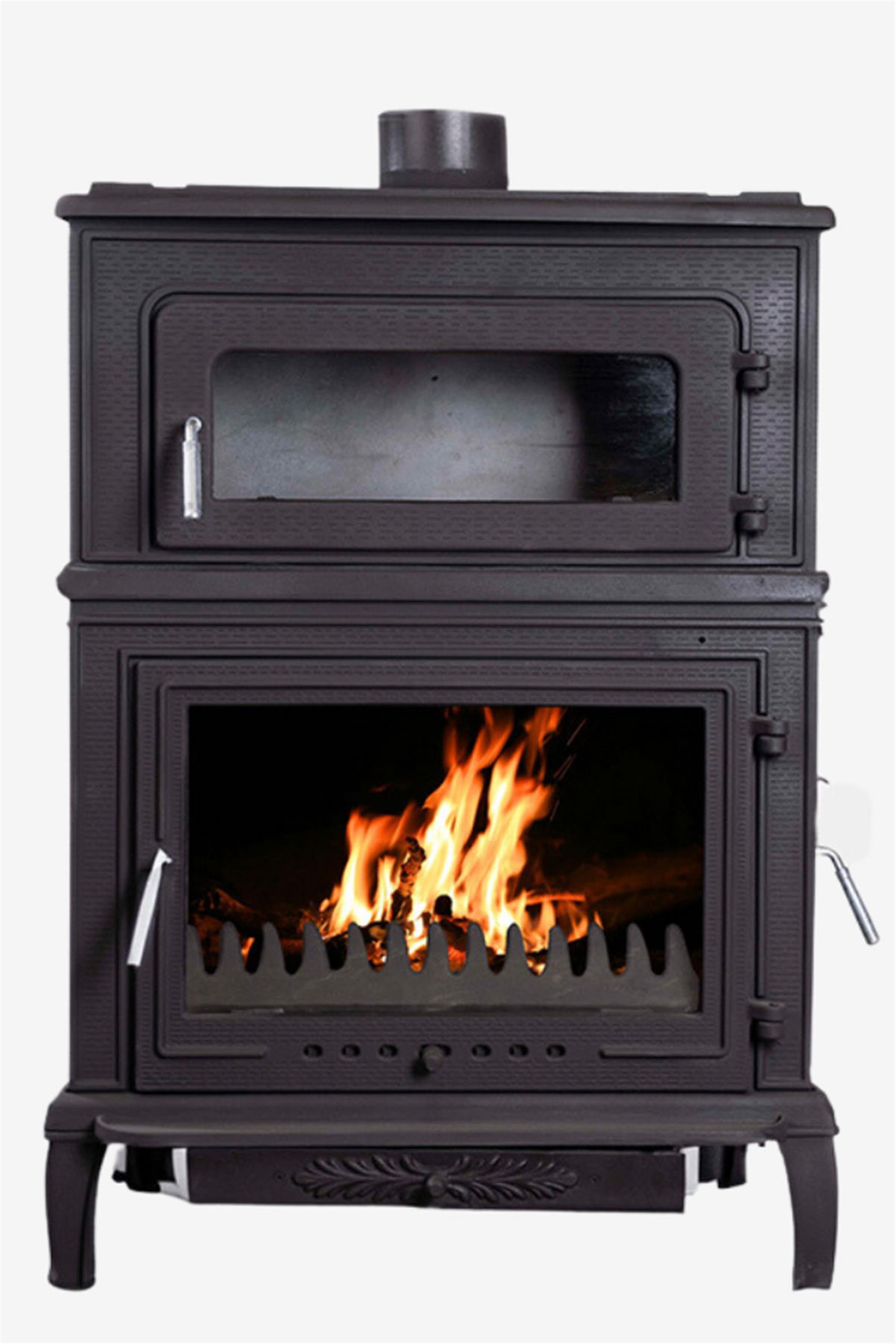 TDS PlazmaX Dik Fırınlı Yan Camlı,Yan Kapaklı, Döküm Şömine Soba Alttan ...