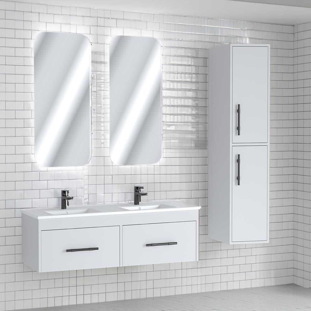 UBM Assos MDF Lam Banyo Dolabı 120 CM Beyaz