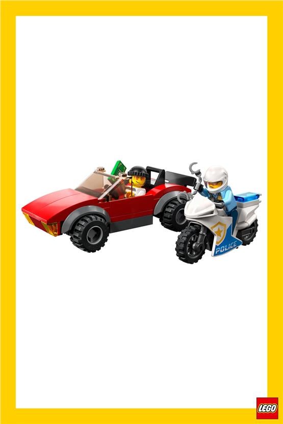 LEGO 60392 City Polis Motosikleti Araba Takibi