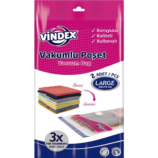 VINDEX 1610501 VAKUMLU POSET LARGE 2LI 50X70