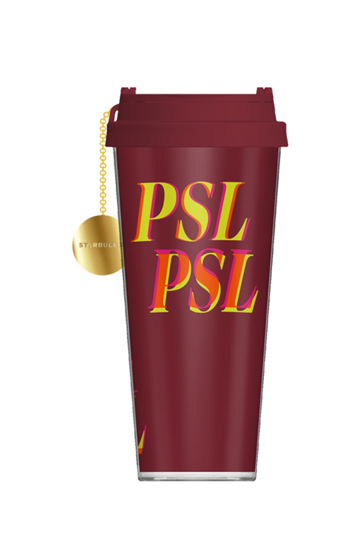 Starbucks® PSL Desenli Aksesuarlı Plastik Termos - Bordo - 473 ml ...
