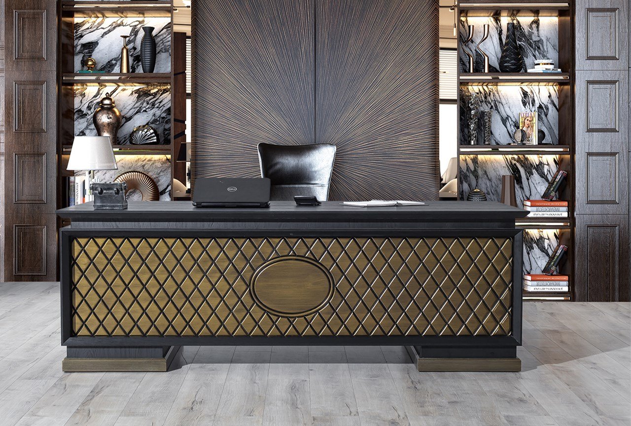 Black Royal Office Table | eymense.eu