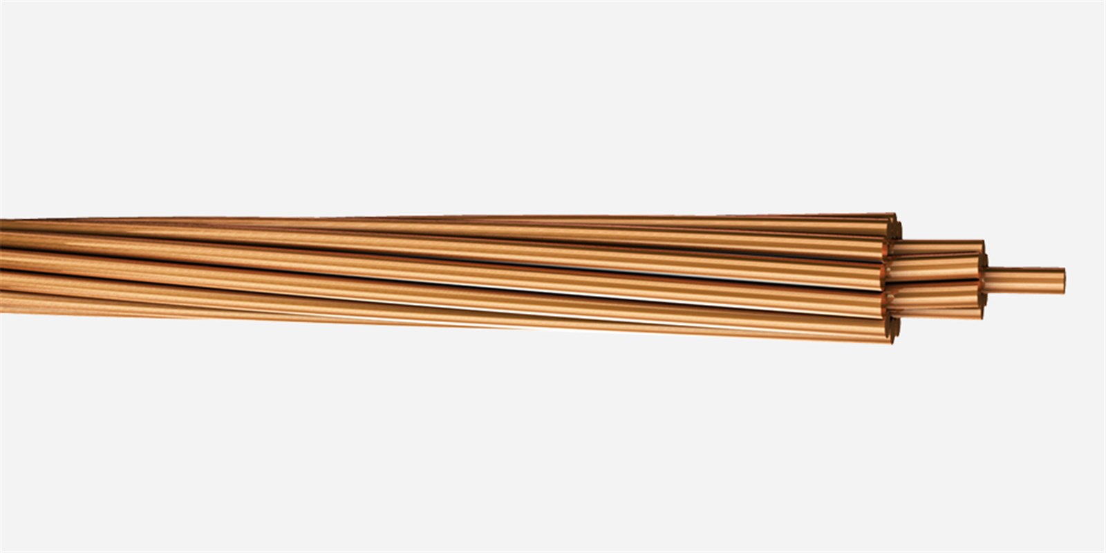 Stranded hard drawn copper conductors for Overhead lines