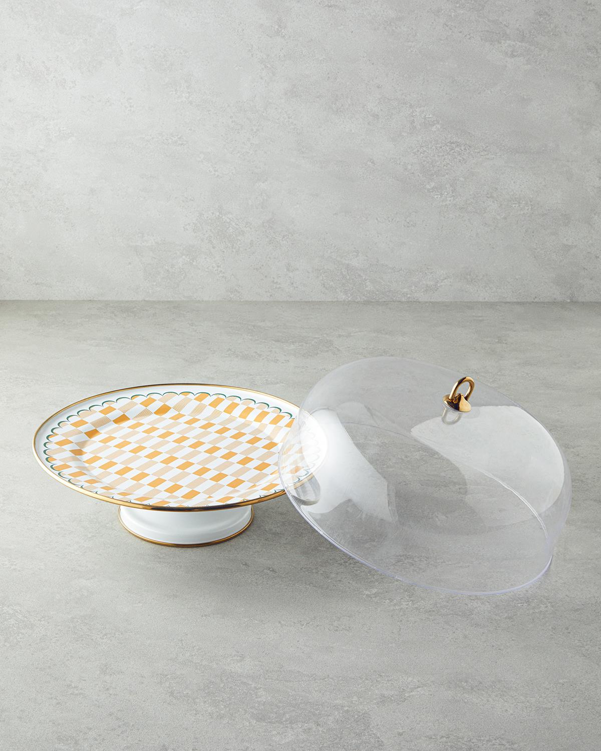 Stand Pentru Chec 31 cm Galben - Verde