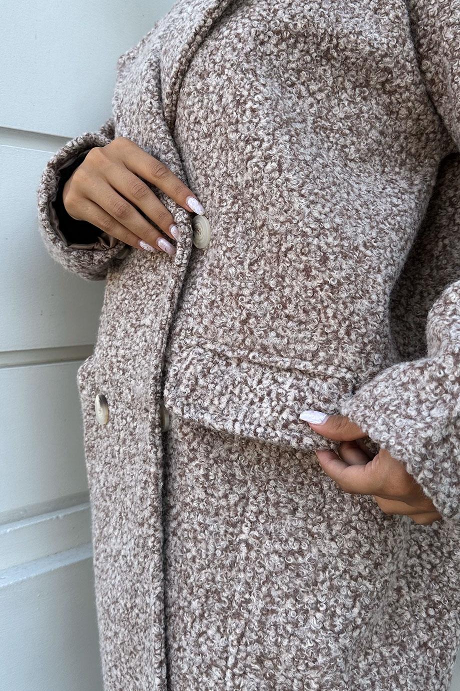 Kısa Model Oversize Bej Kaban