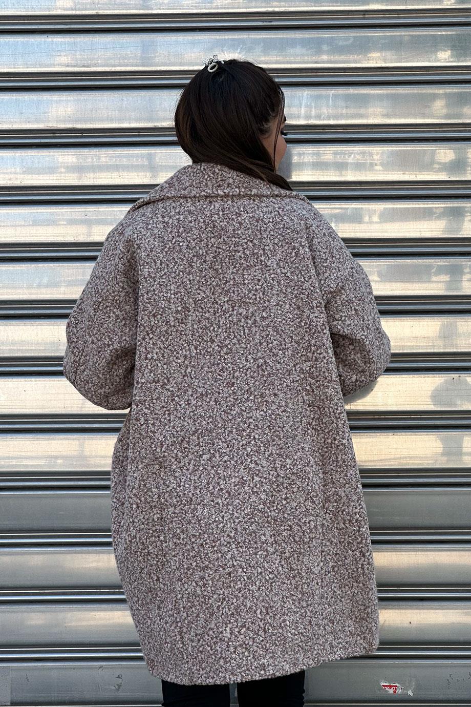 Kısa Model Oversize Bej Kaban