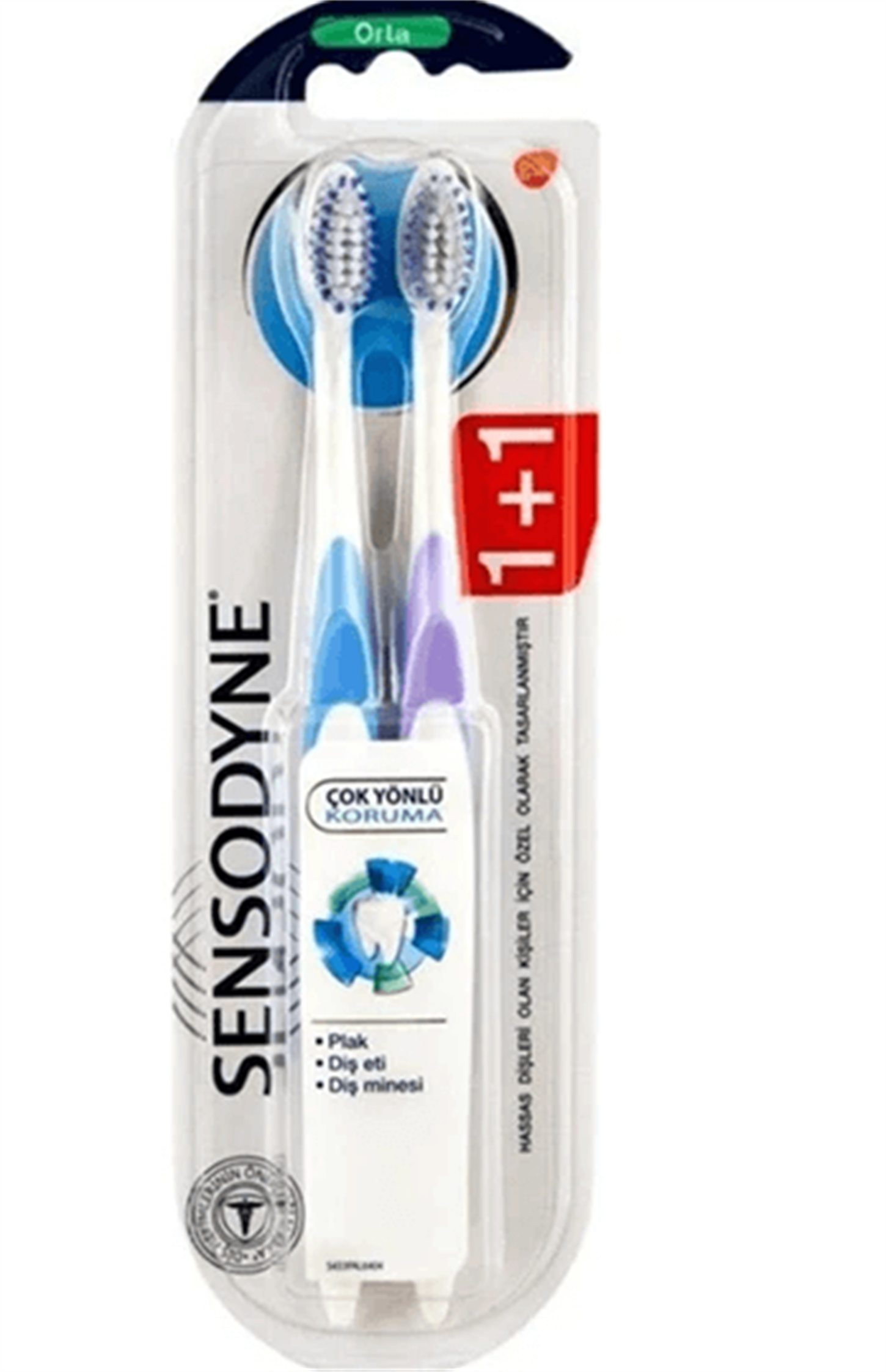 SENSODYNE DİŞ FIRÇASI ÇOK YÖNLÜ KORUMA 1+1 SENSODYNE DİŞ FIRÇASI ÇOK YÖNLÜ KORUMA 1+1