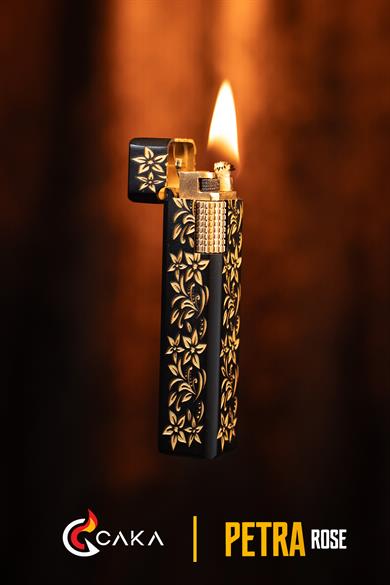 CAKA PETRA Rose - El Yapımı Benzinli Çakmak - Güçlü ve Estetik