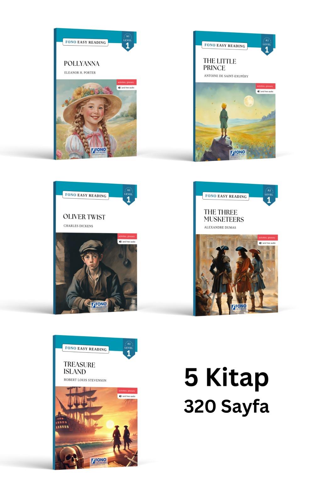 İngilizce Hikaye Seti - Level 1 - A1 Seviye (5 Kitap - KUTULU)