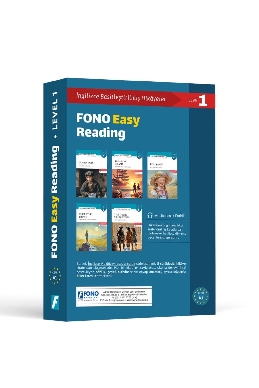 İngilizce Hikaye Seti - Level 1 - A1 Seviye (5 Kitap - KUTULU)